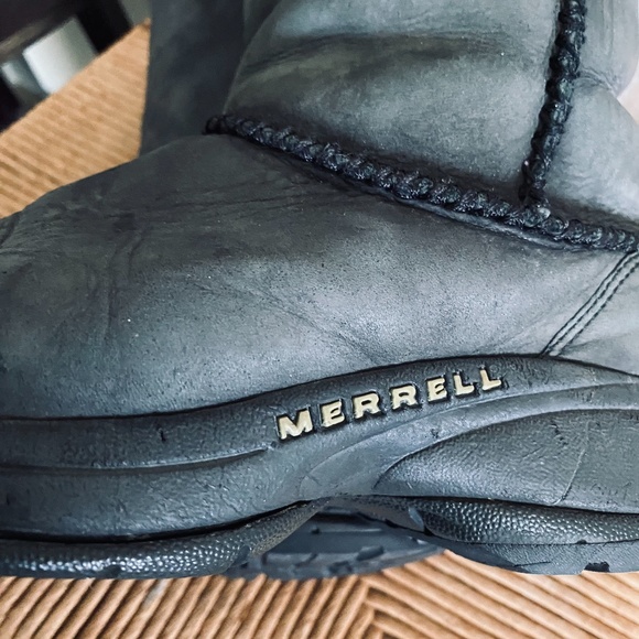 Merrell | Shoes | Merrell Suede Boots Sherpa Lined Rubber Sole Womans ...